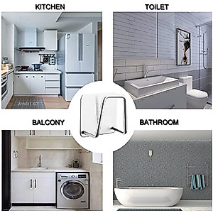 IFOCUTY 2Pcs Sponge Holders for Kitchen Sink, Strong Adhesive Small Sponge Holder, Waterproof Kitchen Sink Caddy - Rust Proof Waterproof, Quick Drying - SUS304 Stainless Steel (2PC, Silver)