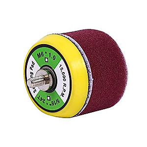 Suuonee Polishing Pad Set, 16pcs 2" Polishing Sponge Flat Polishing Buff Pad Set for Sander Car Polisher Thread-M6X1