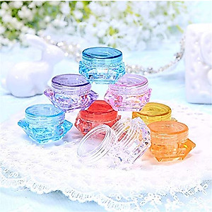 Primst 16pcs DIY Painting Tool Glue Clay Wax Holder Storage Container,Diamond Drilling Mud Painting Storage Bottle for DIY Art Craft (Diamond Shape,16pcs)