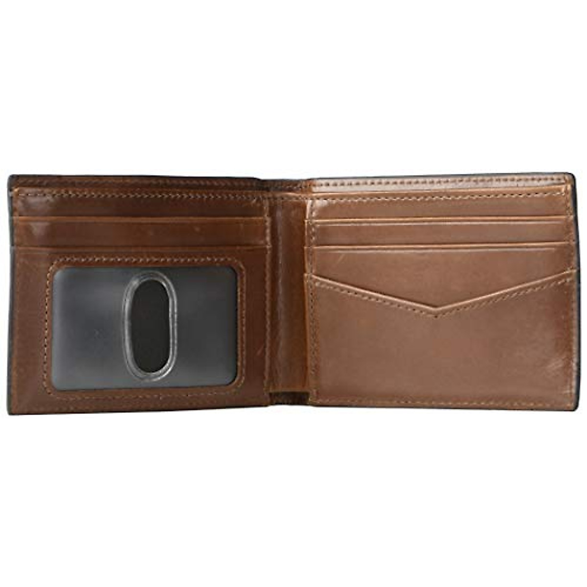 Fossil Men's Ryan Leather RFID-Blocking Slim Minimalist Bifold Front Pocket Wallet, Dark Brown, (Model: ML4229201)