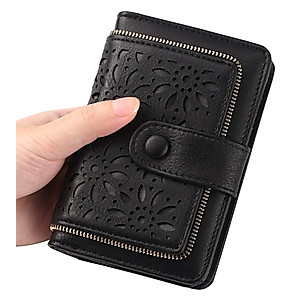 Fanaztee Women RFID Blocking Vintage Organizer Wallet for Ladies Small Purse with Multi Card Holder