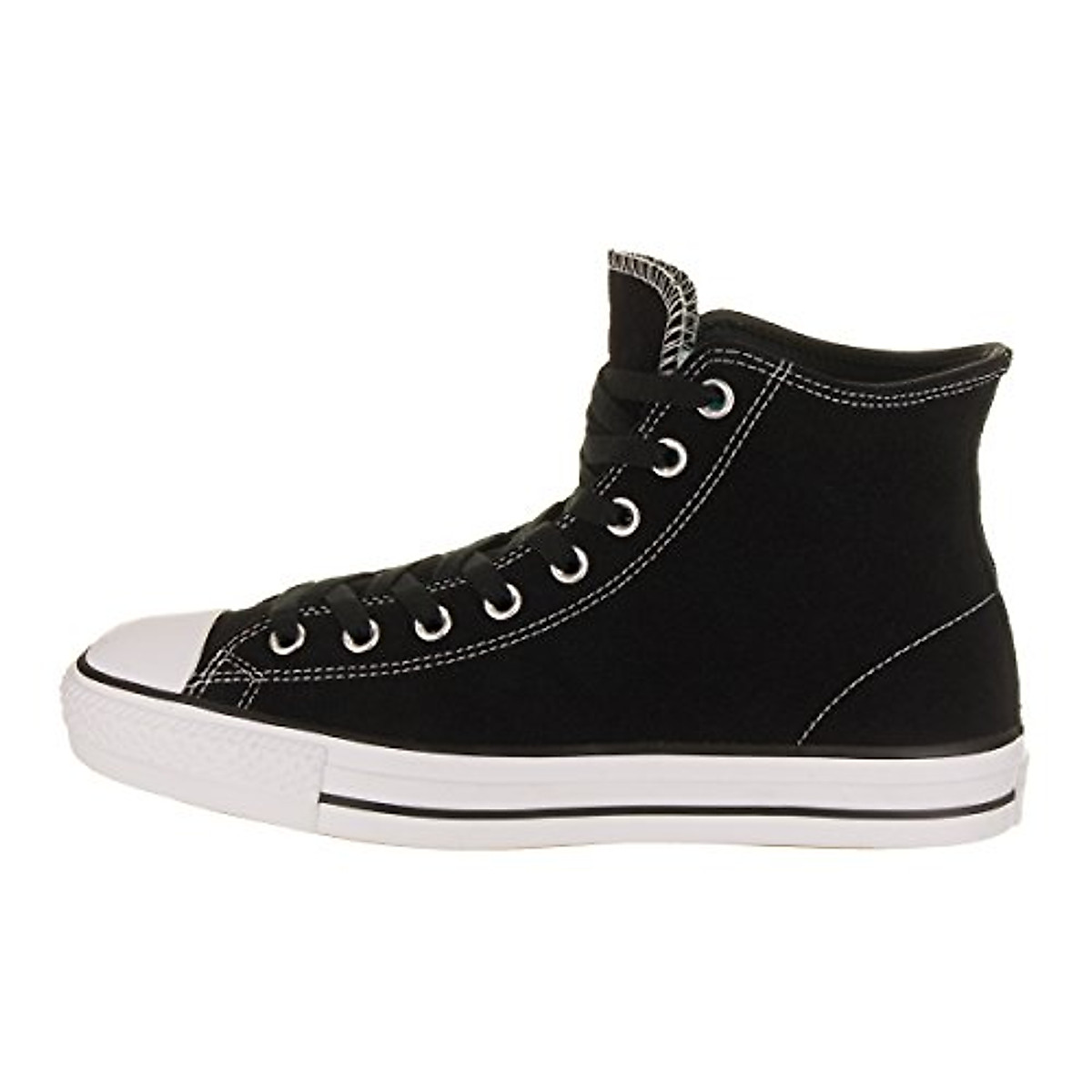 Converse Unisex Sneaker, Black Black White, 7 US Men