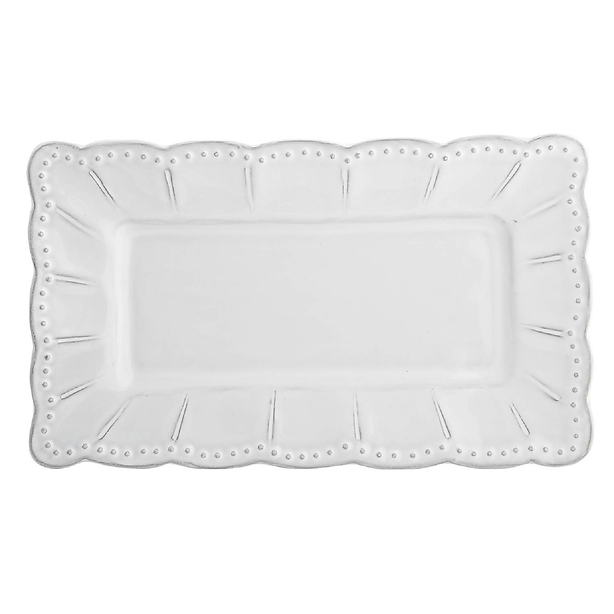 Arte italica Bella Bianca Small Rectangular Platter/Serving Tray