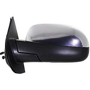 Kool Vue Left & Right Power Heated Mirrors Compatible With Chevrolet Silverado 1500 2007-2013 Manual Fold w/o Signal Light, Blind Spot, Memory, Puddle Lamp & Auto-Dimming Chrome New Body, Off Road Pkg
