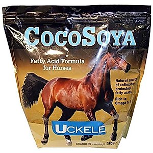 Uckele CocoSoya Granular Horse Supplement - Omega Fatty Acid Supplement for Horses - Equine Vitamin & Mineral Supplement - 5lb