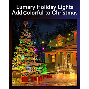 Lumary 56FT Smart Outdoor String Lights with APP/Remote/Voice Control, RGBAI Color Changing Patio Lights with Warm White 15+1 LED Bulbs, Permanent Outdoor Lights IP65 Waterproof