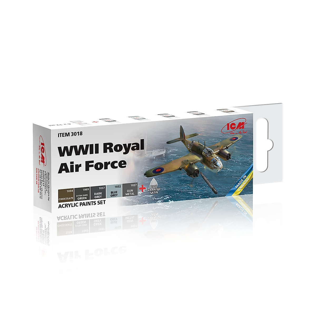 ICM 3018 - Acrylic paint set for WWII Royal Air Force