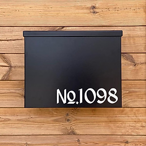 Reflective White 3 Sets Mailbox Numbers Sticker Decal Die Cut Bold King Style 3" Self Adhesive Premium Vinyl Numbers for Mailbox, Signs, Window, Door, Cars, Trucks, Home, Business, Address Number