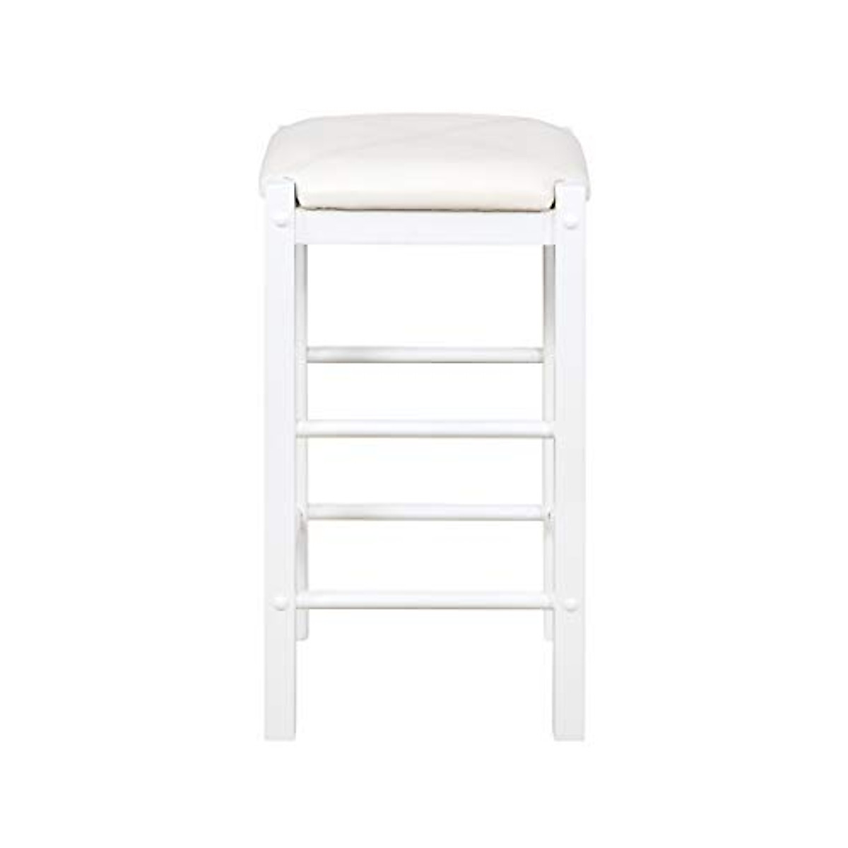 Linon White 3 Piece Faux Marble Tavern Set