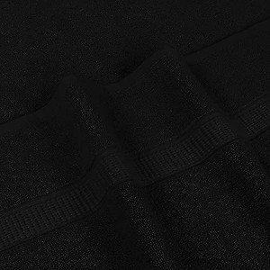 Utopia Towels - Luxurious Jumbo Bath Sheet 1 Piece - 600 GSM 100% Ring Spun Cotton Highly Absorbent and Quick Dry Extra Large Bath Towel - Super Soft Hotel Quality Towel (35 x 70 Inches, Black)