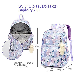 Netlmfg Mini Backpack - Kids Bags for Backpacks School - Bookbag with DIY Cute Pendant - Lightweight Waterproof Back pack with Chest strap- School Bags for Boys Girls(Girl Boy 6+ Years)