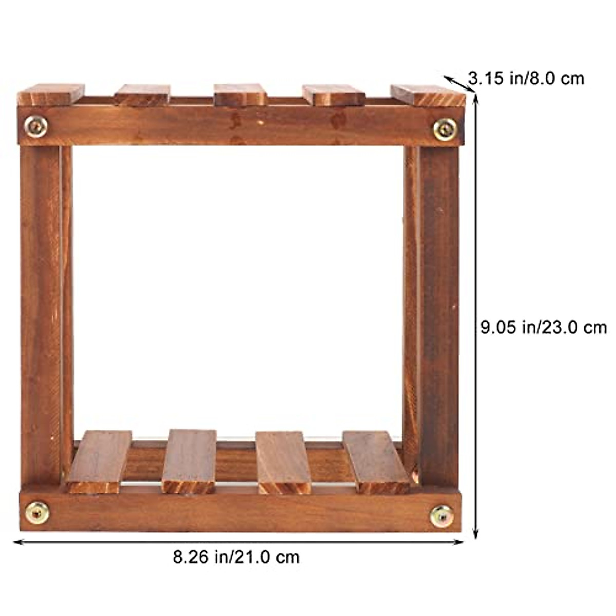 ABOOFAN Wooden Stool Plant Stand Flower Pot Display Shelf Bonsai Rack Decorative Plant Riser Holder for Indoor Home 1 Set