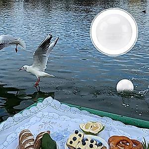 Luxshiny Lantern Solar Floating Pool Lights LED Floating Lights Light up Pool Balls Floating Orb Night Lights Lamp for Pool Hot Tub Pond Garden Decoration White Light Lanterns
