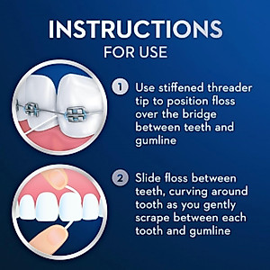 Glide Threader Floss, 30-Count Boxes of Single-Use Packets (Pack of 4)