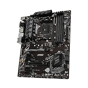 MSI ProSeries AMD Ryzen 2ND and 3rd Gen AM4 M.2 USB 3 DDR4 D-Sub DVI HDMI Crossfire ATX Motherboard (B450-A Pro Max) (B450APROMAX)