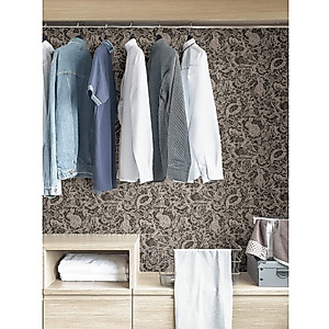 NuWallpaper Charcoal Terrene Peel & Stick Wallpaper