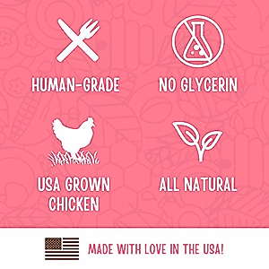 Full Moon Chicken Strips Healthy All Natural Dog Treats Human Grade Made in USA Grain Free 24 oz