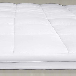 Home Elements 230 Thread Count White Goose Feather Twin Bed/Mattress Topper