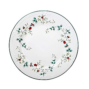 Pfaltzgraff 5072007 Winterberry Holiday 16 Piece Dinnerware Set, Service for 4, White