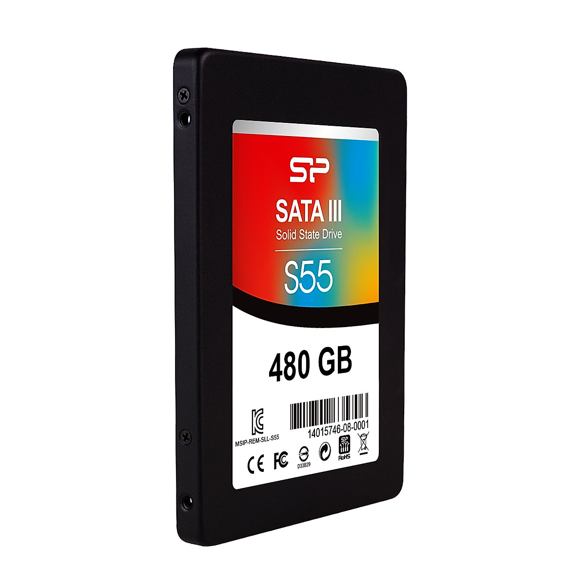 Silicon Power 480GB SSD S55 TLC (SLC Cache Performance Boost) SATA III 2.5" 7mm (0.28") Internal Solid State Drive- Free-download SSD Health Monitor Tool Included (SP480GBSS3S55S25AE)
