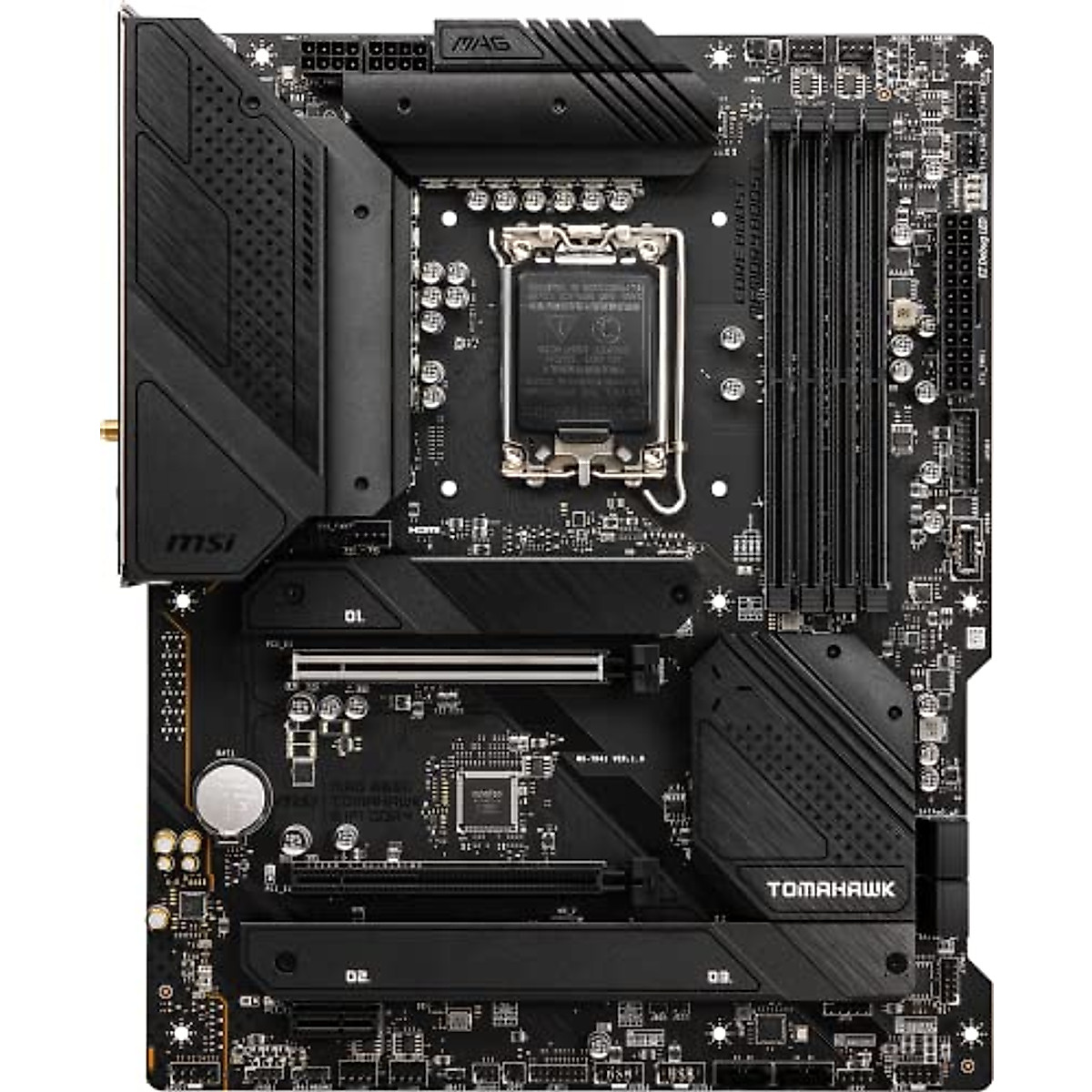 MSI MAG B660 Tomahawk WiFi DDR4 Gaming Motherboard (ATX, 12th Gen Intel Core, LGA 1700 Socket, DDR4, PCIe 4, 2.5G LAN, M.2 Slots, Wi-Fi 6)