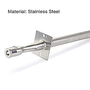 Derurizy 13001 Stainless Steel Vermont Castings Grill Burner, Pipe Burner Tube Replacement Parts for Jenn Air and Great Outdoors Gas Grill, Vermont Castings 50000835, 50003100, 50003133, 50000835, 17"