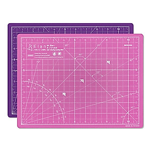 Elan Cutting Mat A1 Pink & Purple, Self Healing Cutting Mat 24 x 36 INCH, 5-Ply Craft Mat Pink, Hobby Cutting Mat 24x36 INCH, Large Cutting Mat, Quilting Cutting Board, Sewing Cutting Board 24 x 36 "