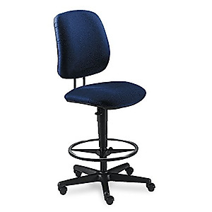 HON 7705AB90T 7700 Series Swivel Task Stool, Blue