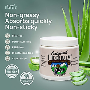 Unscented Original Udder Balm for Cracked Dry Skin 16 Fl Oz