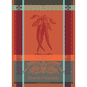 Garnier Thiebaut Piment D'Espelette Epices Kitchen Towel, 22" x 30", Multiple