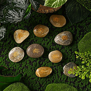 Roowest Employee Appreciation Gifts Christmas Thank You You Rock Engraved Inspirational Rocks Faith Stones Kudos Cards Thank You Notecards and White Organza Bags for Coworkers Staff(20 Sets)