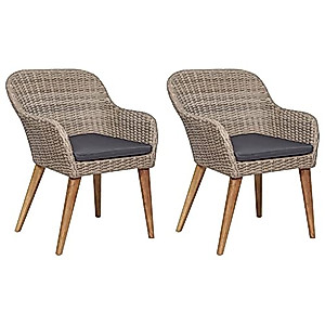 YUHI-HQYD 3 Piece Patio Dining Set,Afternoon Tea Suit,Conversation Furniture,Balcony Bar,Perfect for Patio, Garden, Porch,Family Room,Sitting Area, Brown