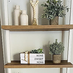 Decorative White Books,Farmhouse Stacked Books,Hardcover Books Decorative ,Home|Sweet|Home(Set of 3) Stacked Books for Decorating Coffee Tables and Shelves