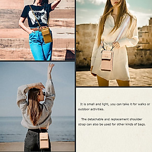 TSNSOEEO Small CrossBody Cell Phone Purse Wallet, Mini Shoulder Bags for Women Wide Straps