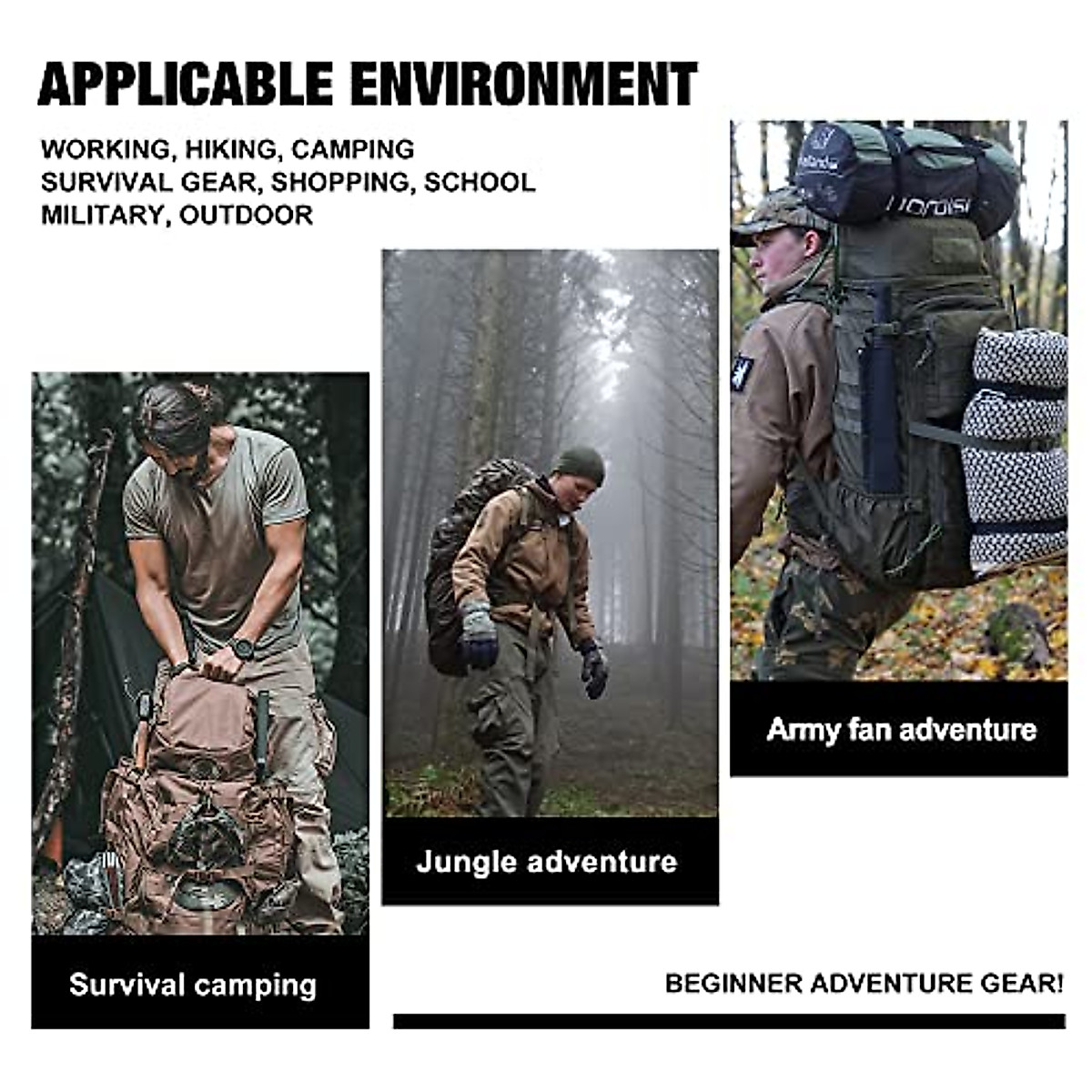 Mardingtop Small Tactical Backpack,Molle Hiking Backpack for Backpacking,Cycling and Biking ,25L Backpack