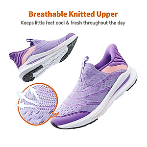 DREAM PAIRS DREAM PAIRS Boys Girls Shoes Kids Tennis Slip on Running Athletic Walking Sneakers for Little/Big Kid Purple Size 2 Little Kid SDRS2334K