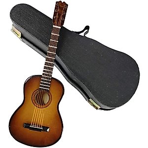 ALANO Miniature Guitar model Decorative Ornament, Music Instrument Ornament Home Decoration (G-C-16-S)