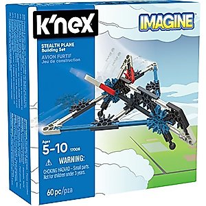K'NEX - Stealth Plane Building Set 60 Pieces For Ages 5+ Construction Education Toy