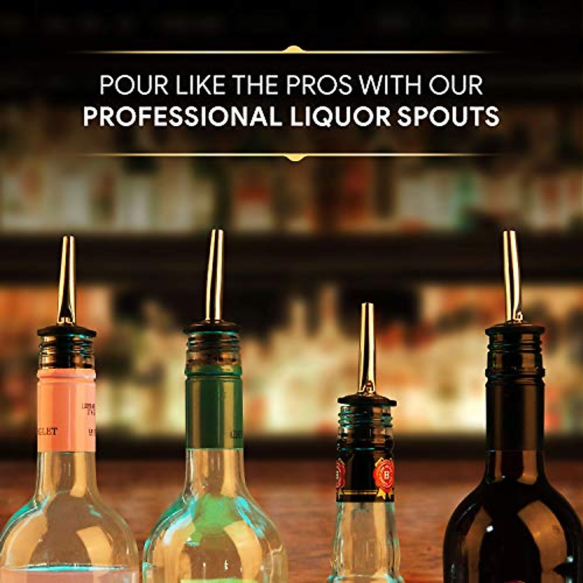 Savvy Life Selects LED Liquor Shelf– 3 Tier Bar Bottle Display – Colorful Light Bar Shelf – LED Colors & Light Effects – Lighted Liquor Shelves with Plug – Remote Control and Spouts Included