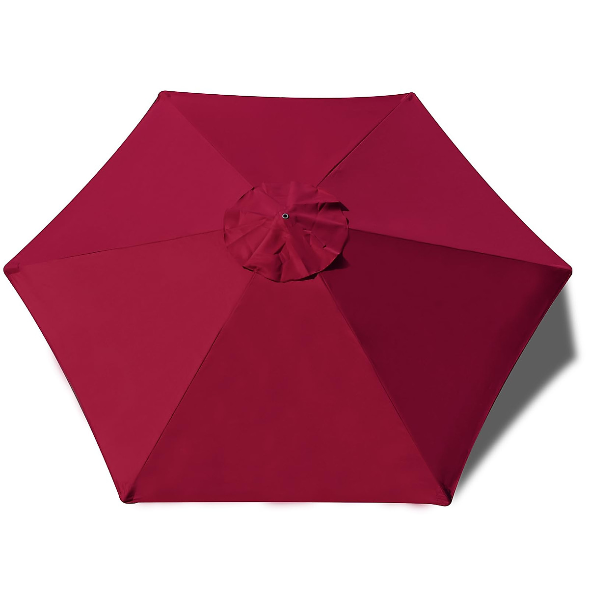 EliteShade USA 7.5FT Patio Umbrella Replacement Canopy Market Outdoor Umbrella Cover (CANOPY ONLY)(Burgundy)