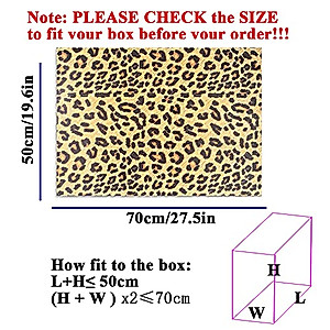 hriaitui 6 Pack Birthday Gift Wrapping Paper Sheet Folded Flat Leopard Animal Prints Pattern Traditional Gift Box Wrap for Graduation Birthday 70 X 50cm