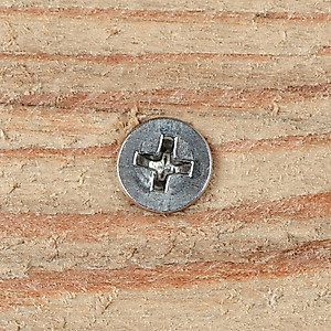 Jigreat #8 x 1-1/4" Stainless Steel 304 (18-8) Flat Head Phillips Wood Screws 50pcs Solid Stainless Screw