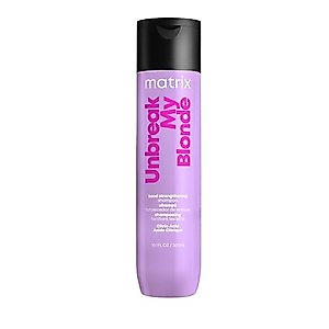Matrix Unbreak My Blonde Strengthening Shampoo | Repairs and Adds Softness and Shine | For Damaged, Lightened and Over Processed Hair | Sulfate-Free | Packaging May Vary | 10.1 Fl. Oz. | Vegan