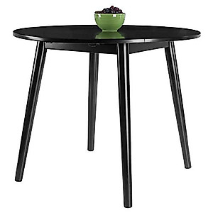 Winsome Moreno Dining Table, Black 35.43x35.43x28.94