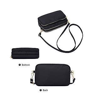 Women Crossbody Cell Phone Purse Shoulder Bag for iPhone 11 12 13 Pro Samsung Galaxy S21 S20 FE A72 A52 A32 A02 A12, Black