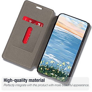 for Xiaomi Redmi 12 4G Case, Fashion Multicolor Magnetic Closure Leather Flip Case Cover with Card Holder for Xiaomi Redmi Note 12R 5G (6.79”)