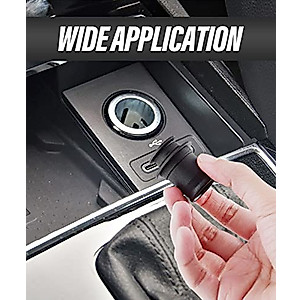 ESEWALAS 2 Pack Universal Cigarette Lighter Plug Cover,Dustproof Car Cigarette Lighter Cover Cap,Waterproof Car Accessory Car Cigarette Lighter Socket Plug Cover