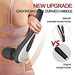 UV STYLISH Rechargeable Personal Hand Held Deep Tissue Vibrating Massager for Muscles, Back, Foot, Neck -Cordless Electric Percussion Body Wand Massage Gift for Women her