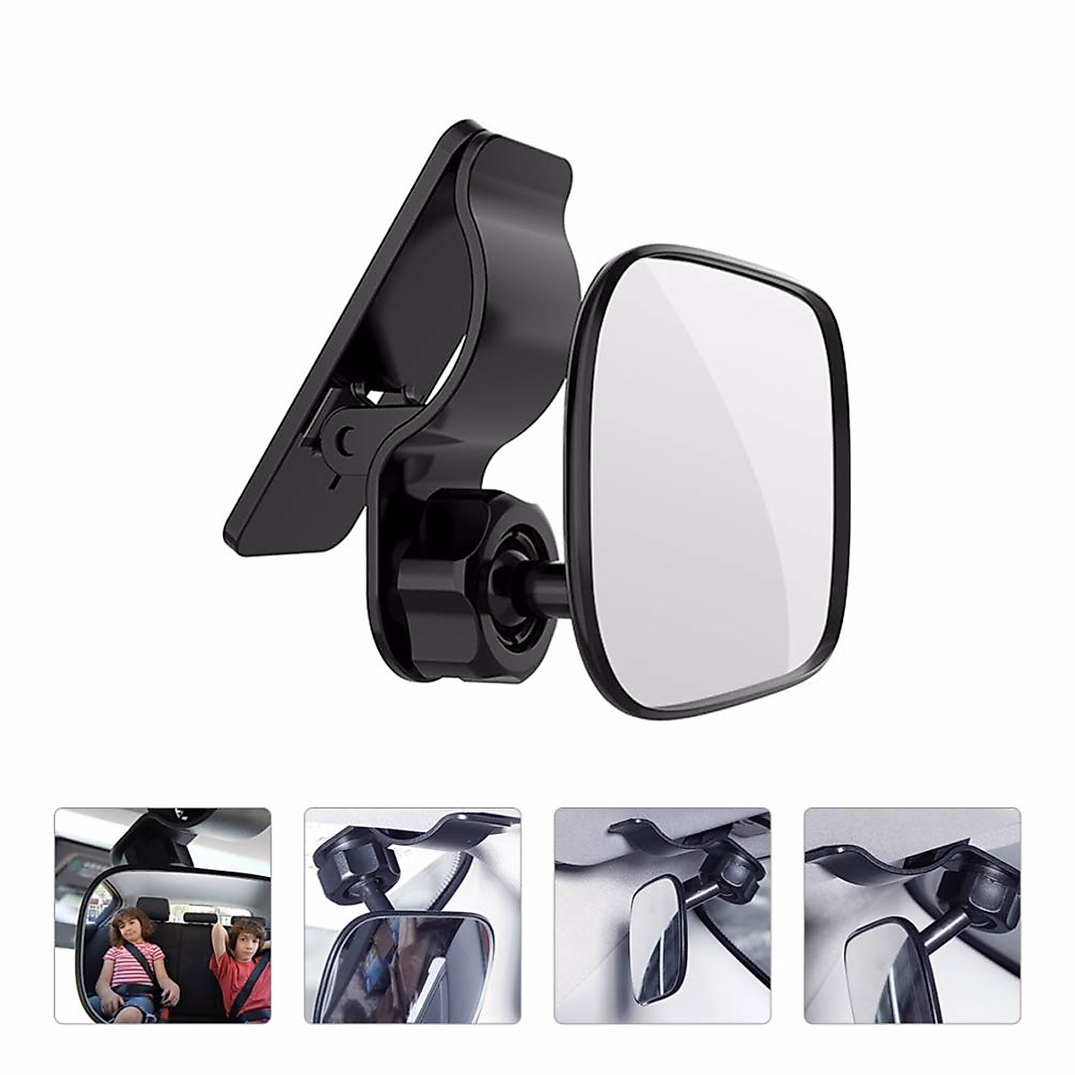 Garneck Baby Mirror for Car Back Seat 360 Wide Angle Car Mirror for Baby with Rear Facing Back Seat Full View for Toddler Children