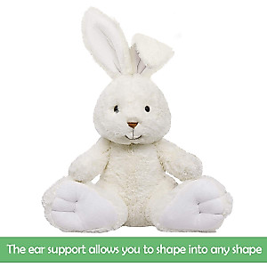 Ivenf Easter Bunny Stuffed Animal 12.5 Inches Tall, Large Plush Rabbit Baby Toy for Boys Girls Kids, Easter Gifts Basket Stuffers